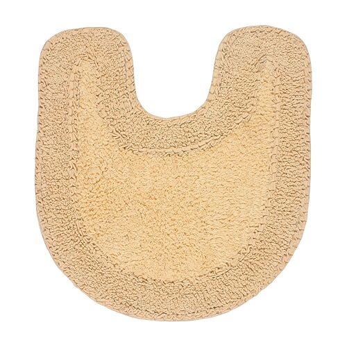Home Weavers Double Ruffle Bath Rug  20 x 20 - Butter