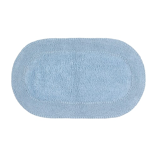 Home Weavers Double Ruffle Bath Rug  21 x 34 - Blue