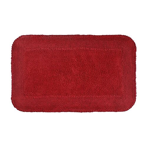 Home Weavers Double Ruffle Bath Rug  24 x 40 - Red
