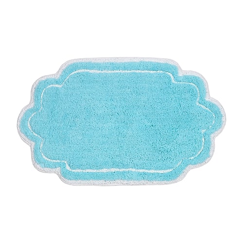 Home Weavers Allure Bathroom Rug  21 x 34 - Turquoise