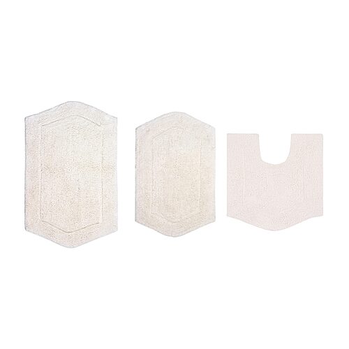 Home Weavers Waterford 3-Pc. Bath Rug Set - Natural
