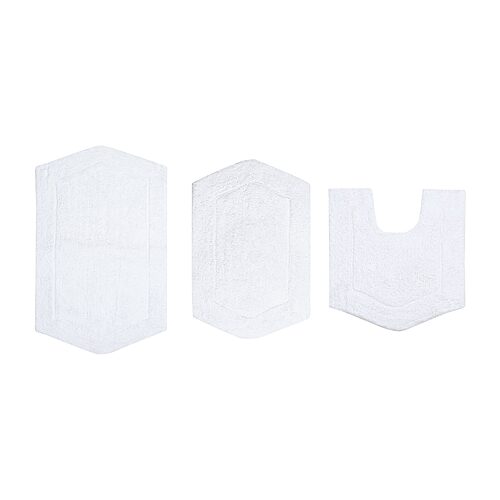 Click here for Home Weavers Waterford 3-Pc. Bath Rug Set - White prices