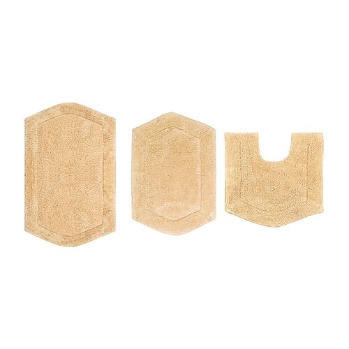 Home Weavers Waterford 3-Pc. Bath Rug Set - Yellow
