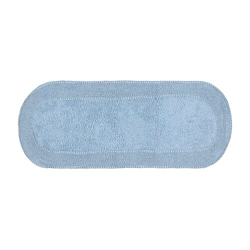 Click here for Home Weavers Double Ruffle Bath Rug  21 x 54 - Blu... prices