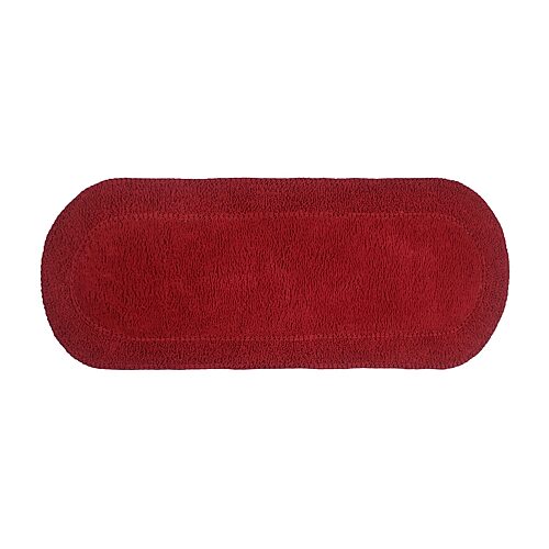 Home Weavers Double Ruffle Bath Rug  21 x 54 - Red