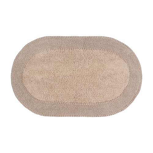 Home Weavers Double Ruffle Bath Rug  24 x 40 - Linen