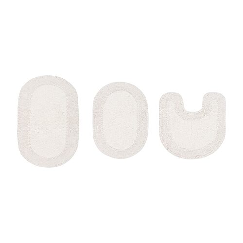 Click here for Home Weavers Double Ruffle 3-Pc. Bath Rug Set - Na... prices