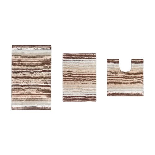 Click here for Home Weavers Gradiation 3-Pc. Bath Rug Set - Beige prices