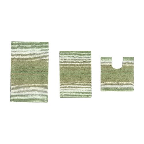 Click here for Home Weavers Gradiation 3-Pc. Bath Rug Set - Sage prices