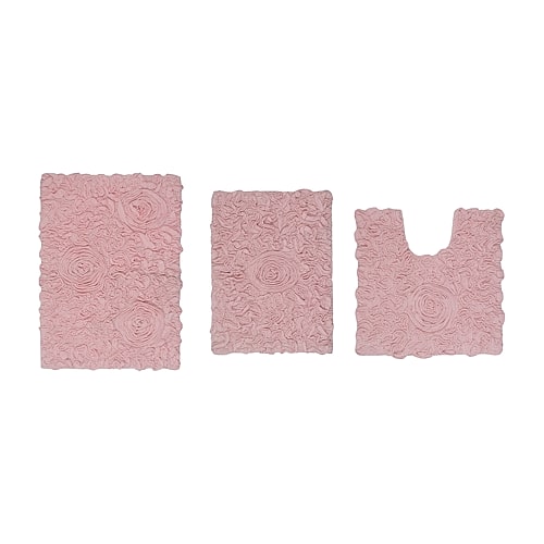 Click here for Home Weavers Modesto 3-Pc. Bath Rug Set - Pink prices