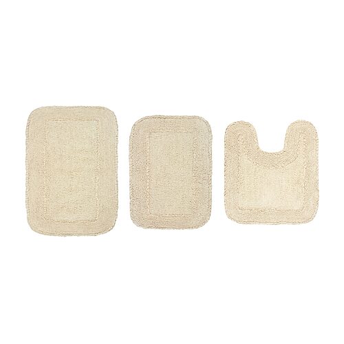 Click here for Home Weavers Radiant 3-Pc. Bath Rug Set - Natural prices