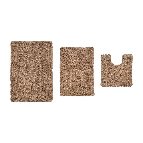 Home Weavers Fantasia 3-Pc. Bath Rug Set - Linen