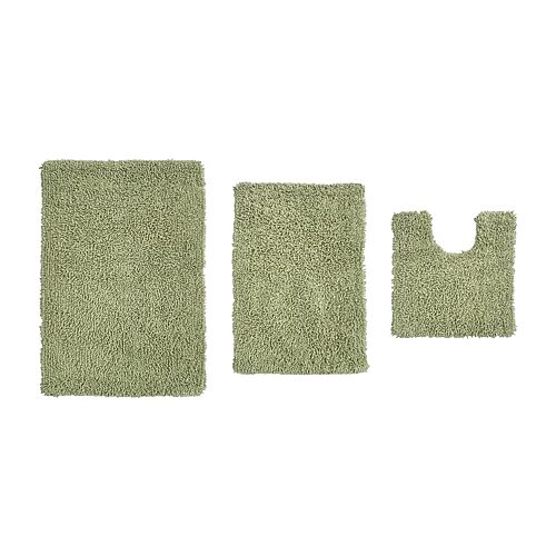 Home Weavers Fantasia 3-Pc. Bath Rug Set - Sage
