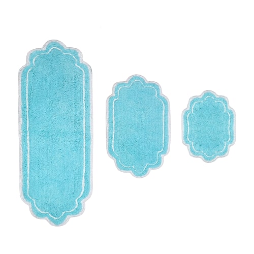 Click here for Home Weavers Allure Bathroom 3-Pc. Bath Rug Set -... prices