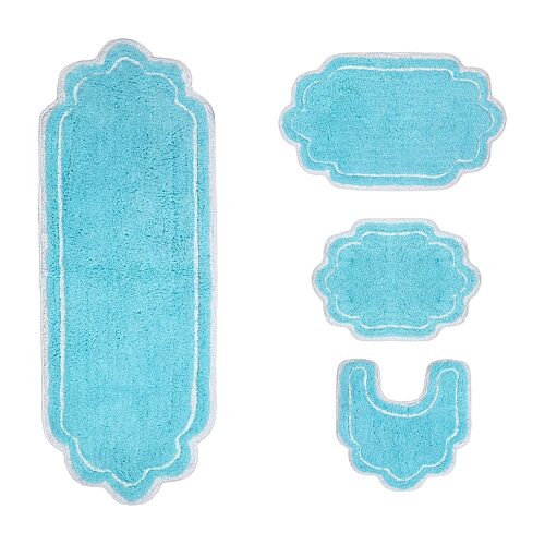 Click here for Home Weavers Allure Bathroom 4-Pc. Bath Rug Set -... prices