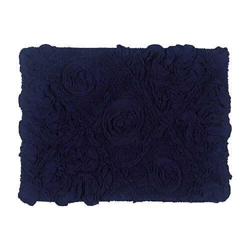 Click here for Home Weavers Modesto Bath Rug  17 x 24 - Navy Blue prices
