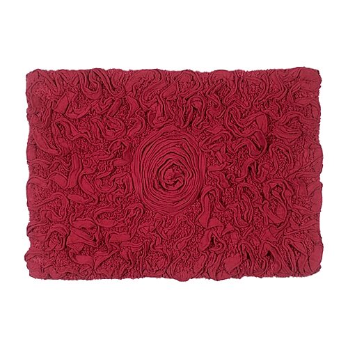 Home Weavers Modesto Bath Rug  17 x 24 - Red