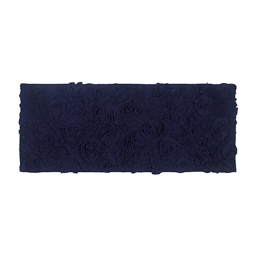 Home Weavers Modesto Bath Rug  21 x 54 - Navy Blue