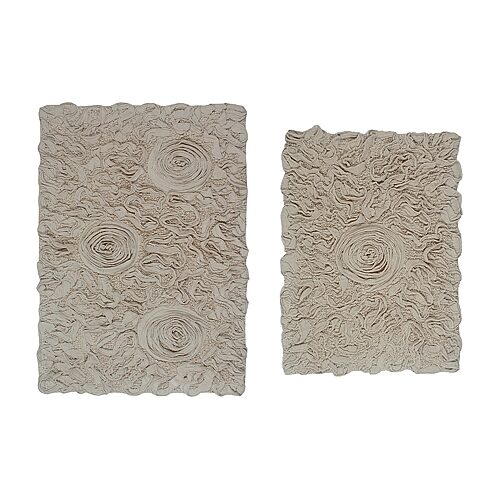Click here for Home Weavers Bell Flower 2-Pc. Bath Rug Set - Line... prices