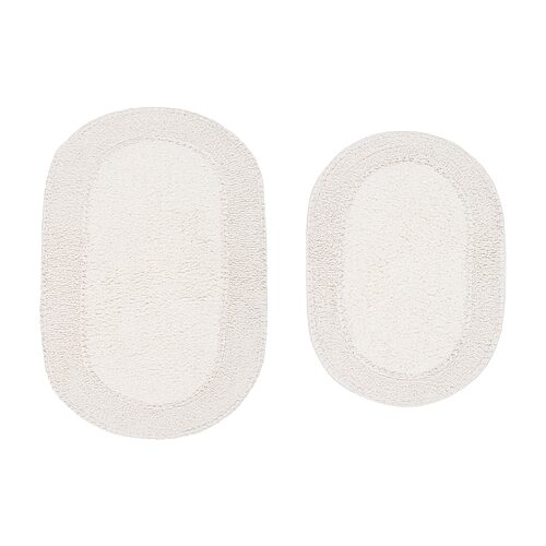 Home Weavers Double Ruffle 2-Pc. Bath Rug Set - Natural