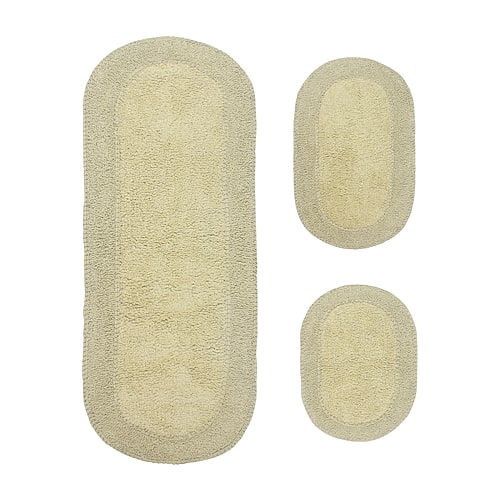 Click here for Home Weavers Double Ruffle 3-Pc. Bath Rug Set - Sa... prices