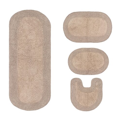 Click here for Home Weavers Inc Double Ruffle 4-pc. Quick Dry Bat... prices