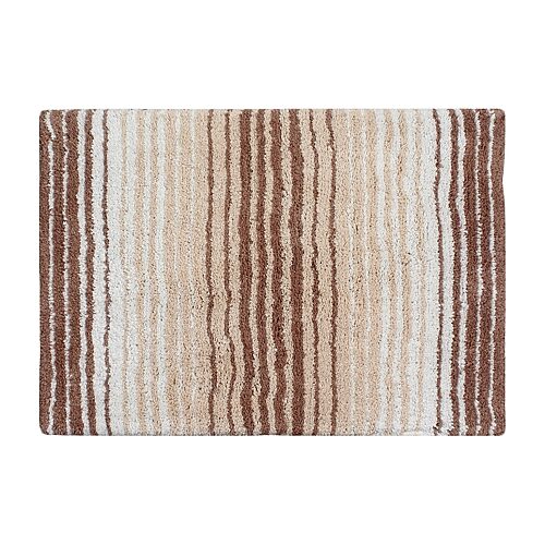 Home Weavers Gradiation Bath Rug  17 x 24 - Beige