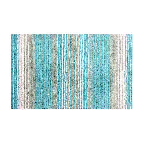 Home Weavers Gradiation Bath Rug  21 x 34 - Turquoise
