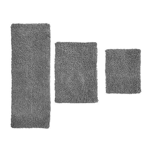 Home Weavers Fantasia 3-Pc. Bath Rug Set - Grey