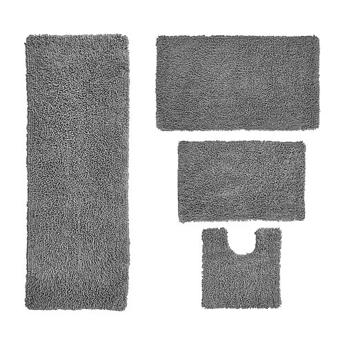 Click here for Home Weavers Fantasia 4-Pc. Bath Rug Set - Grey prices