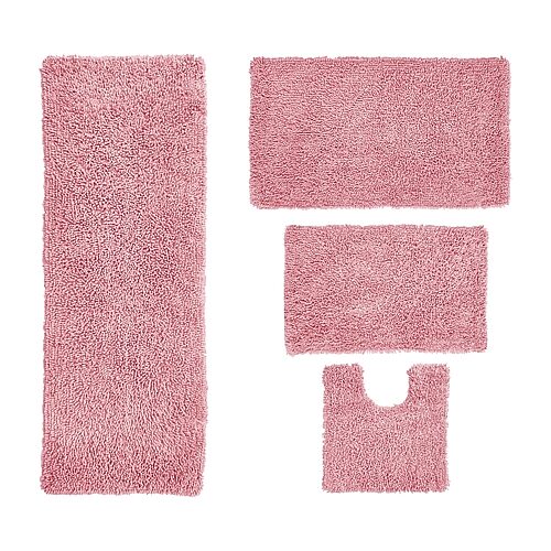 Home Weavers Fantasia 4-Pc. Bath Rug Set - Pink