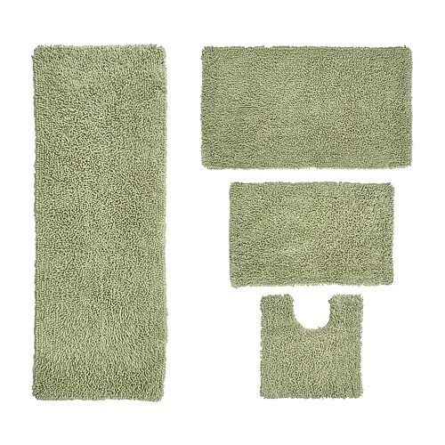 Click here for Home Weavers Fantasia 4-Pc. Bath Rug Set - Sage prices
