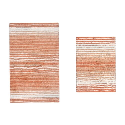 Click here for Home Weavers Gradiation 2-Pc. Bath Rug Set - Coral prices