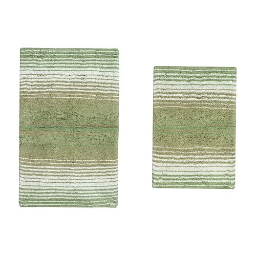 Click here for Home Weavers Gradiation 2-Pc. Bath Rug Set - Sage prices