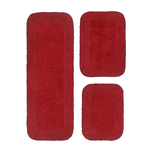 Click here for Home Weavers Radiant 3-Pc. Bath Rug Set - Red prices