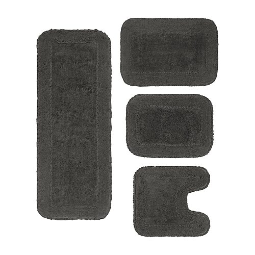 Click here for Home Weavers Radiant 4-Pc. Bath Rug Set - Gray prices