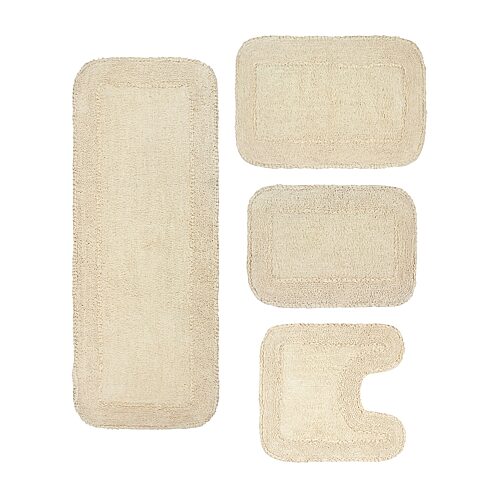 Click here for Home Weavers Radiant 4-Pc. Bath Rug Set - Natural prices