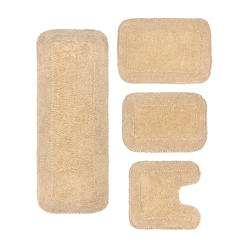 Click here for Home Weavers Radiant 4-Pc. Bath Rug Set - Beige prices