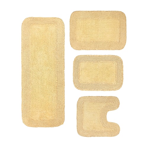 Click here for Home Weavers Radiant 4-Pc. Bath Rug Set - Yellow prices