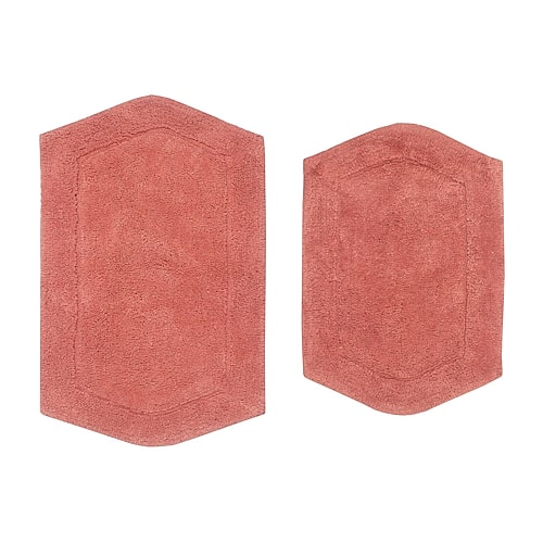 Home Weavers Waterford 2-Pc. Bath Rug Set - Coral