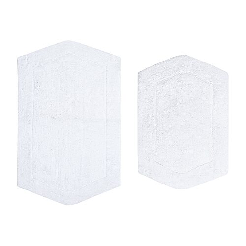 Home Weavers Waterford 2-Pc. Bath Rug Set - White