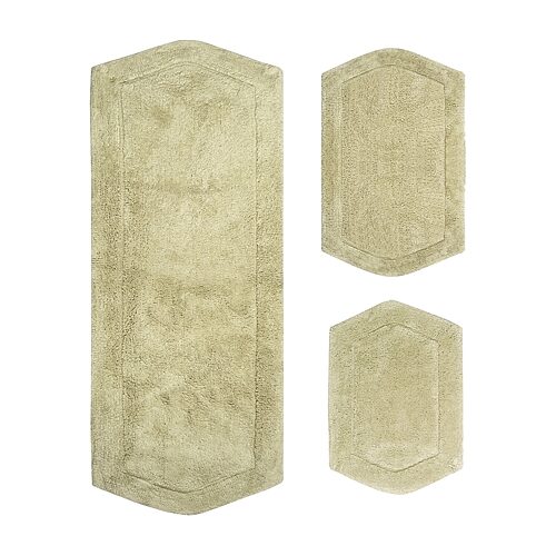 Click here for Home Weavers Waterford 3-Pc. Bath Rug Set - Green prices