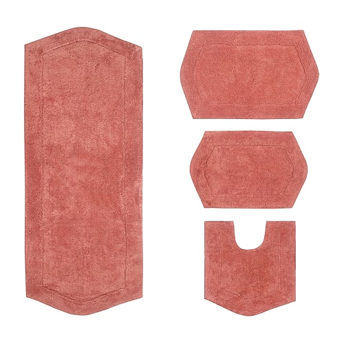 Click here for Home Weavers Waterford 4-Pc. Bath Rug Set - Coral prices