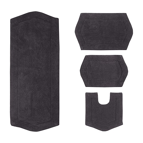 Click here for Home Weavers Waterford 4-Pc. Bath Rug Set - Grey prices