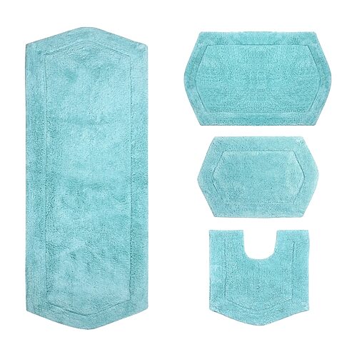 Click here for Home Weavers Waterford 4-Pc. Bath Rug Set - Turquo... prices