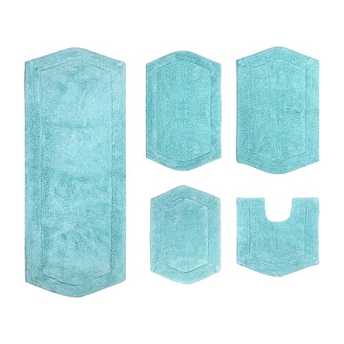 Click here for Home Weavers Waterford 5-Pc. Bath Rug Set - Turquo... prices