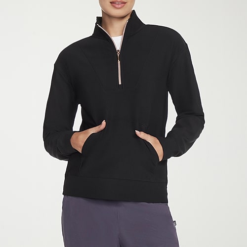 Click here for Skechers Womens GO LUXE Rib Quarter Zip  X-large... prices