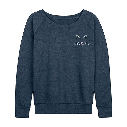 Click here for Cat Face Womens Round Neck Long Sleeve Regular Fit... prices