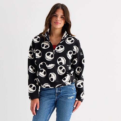 Click here for Womens Juniors Mock Neck Long Sleeve Nightmare Bef... prices