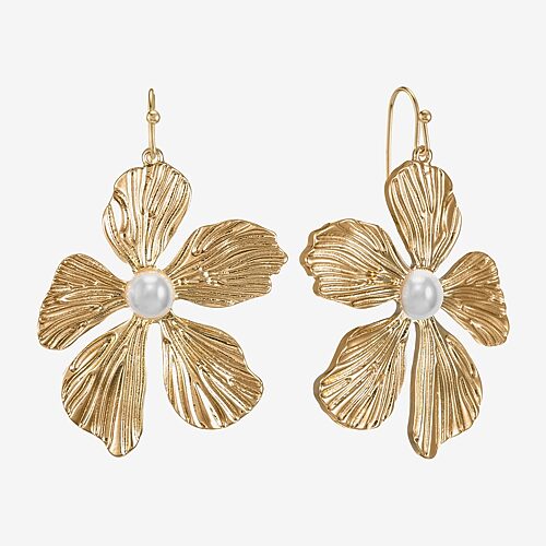 Click here for Bijoux Bar Gold Tone Womens White Simulated Pearl... prices